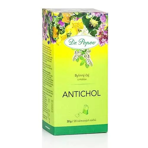 Antichol, porcovaný čaj, 30 g, Dr. Popov :: Zdravotnické potřeby KEDAR CARE